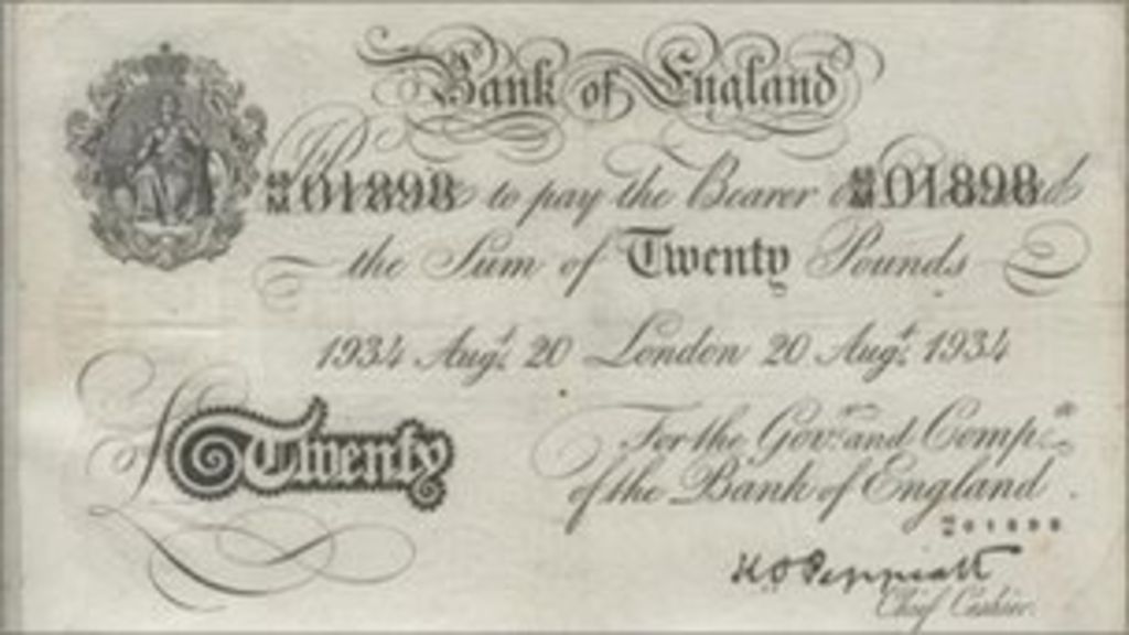 Fake British money made by Nazis sold at Ludlow auction - BBC News