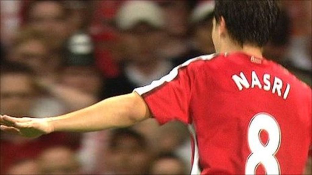 Samir Nasri scores for Arsenal in 2008 - BBC Sport