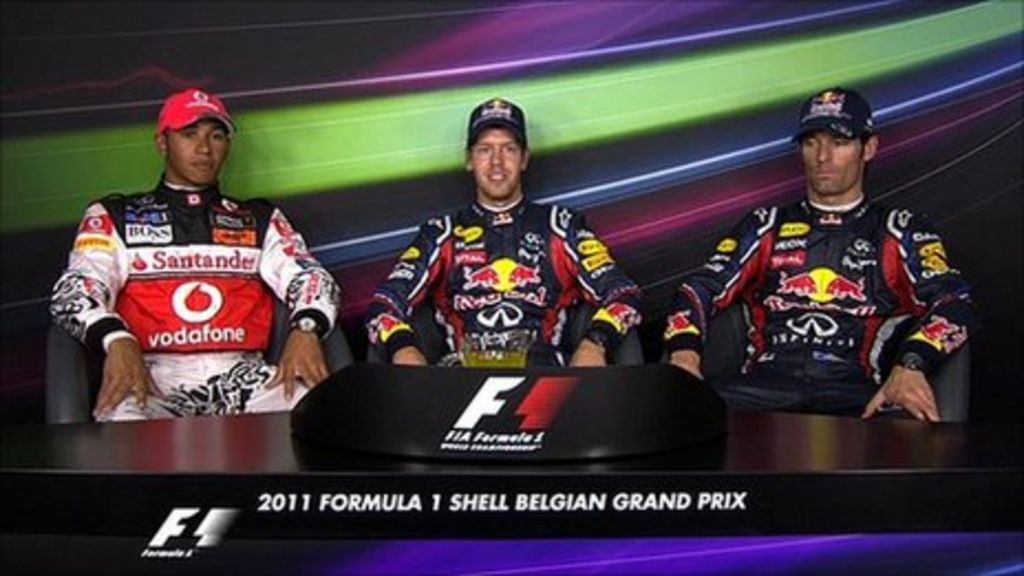 Belgian Grand Prix qualifying - top three drivers - BBC Sport