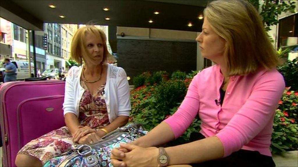 Irene: Stranded passenger on being stuck in New York - BBC News