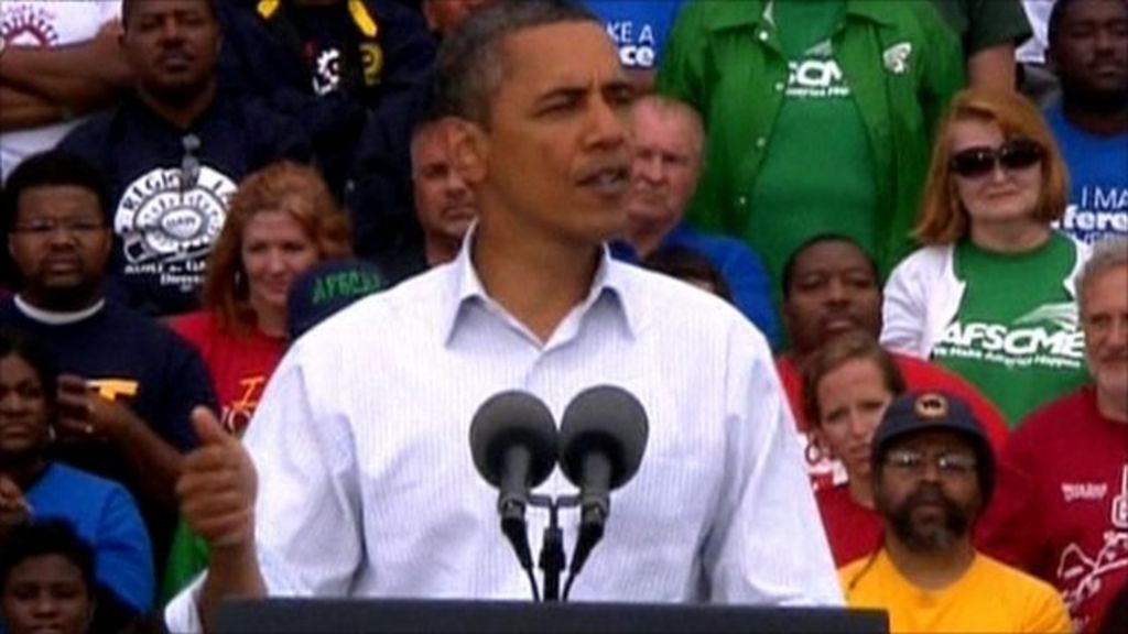 Obama fighting for 'everyone to have American dream' - BBC News