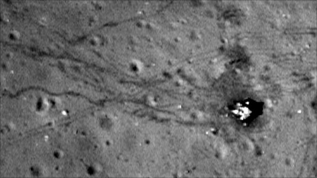 Probe Pictures Moon Landing Sites BBC News Probe Pictures Moon Landing Sites BBC News