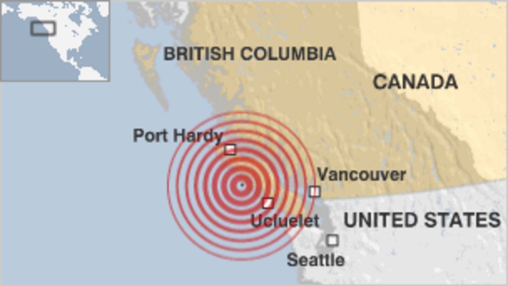 Magnitude-6.4 quake hits off Vancouver Island - BBC News