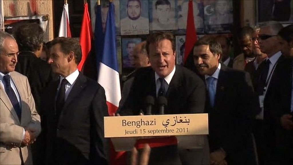 UK PM David Cameron: 'Benghazi inspiration to world' - BBC News