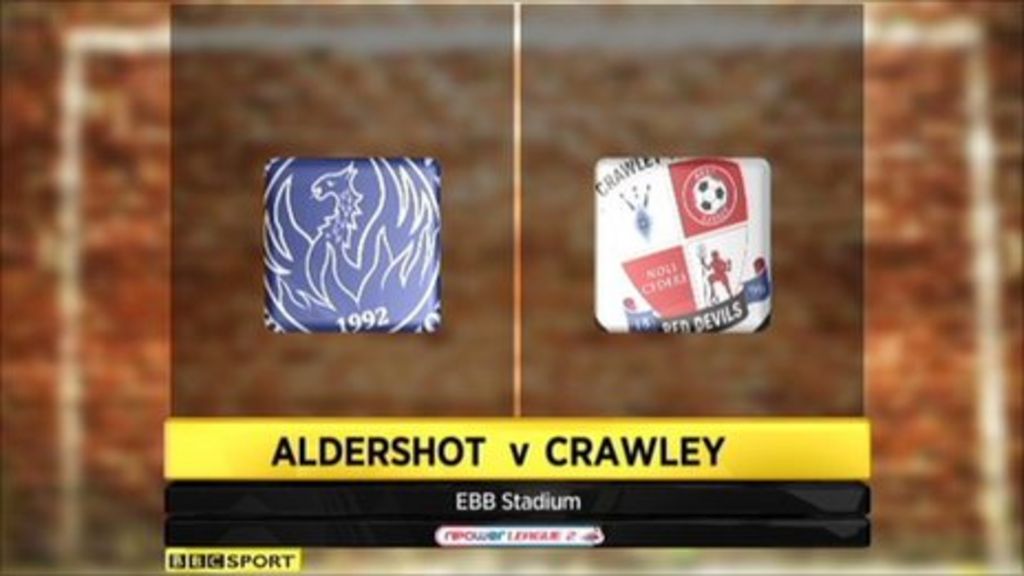 Aldershot 0-1 Crawley Town - BBC Sport