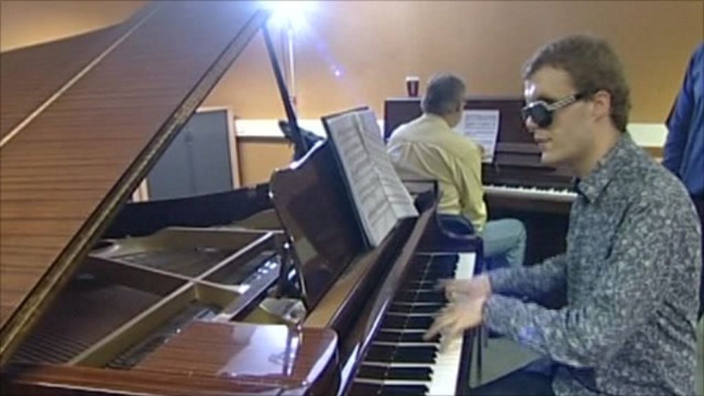 Blind autistic man stuns the music world - BBC News