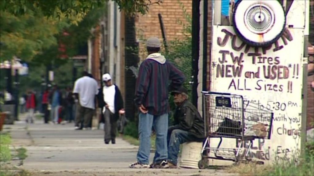The plight of Chicago's unemployed black Americans - BBC News
