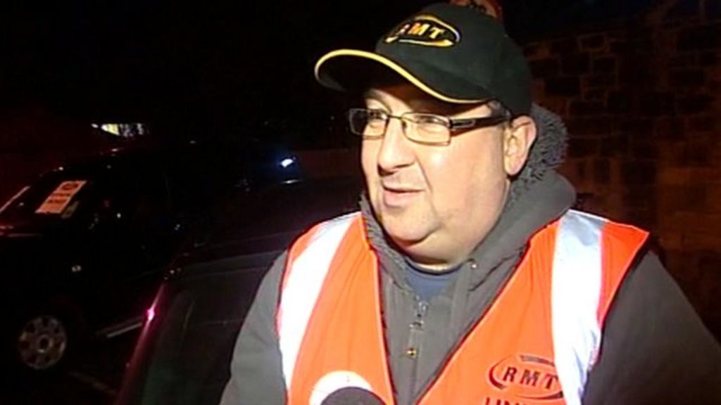 RMT union on strike: 'We want to retire in comfort' - BBC News