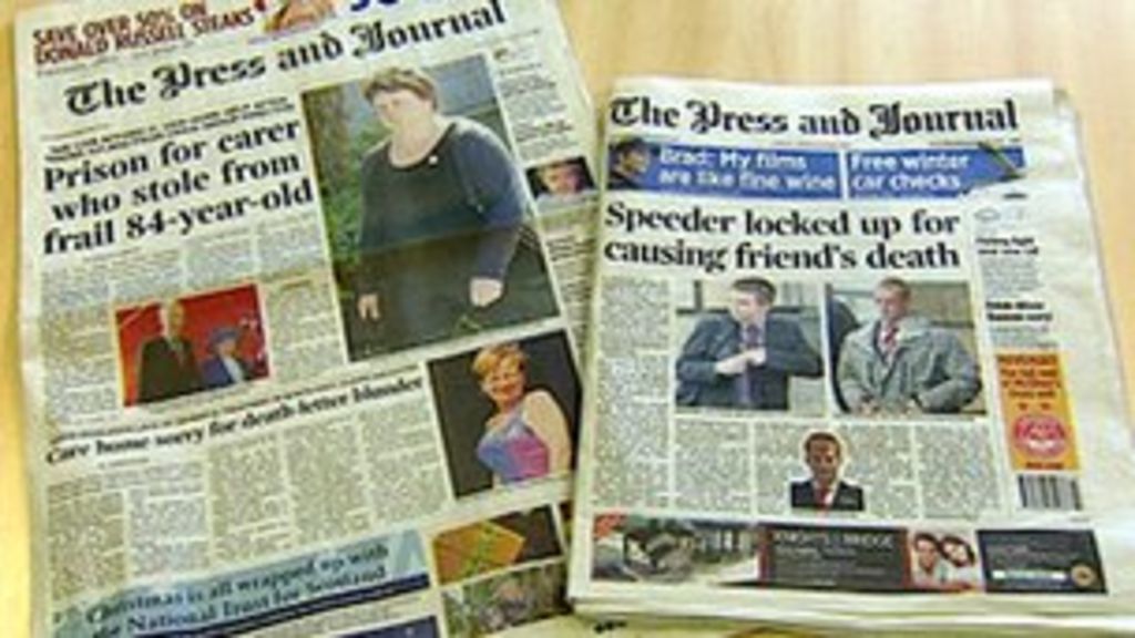 Press and Journal newspaper to no longer be broadsheet - BBC News