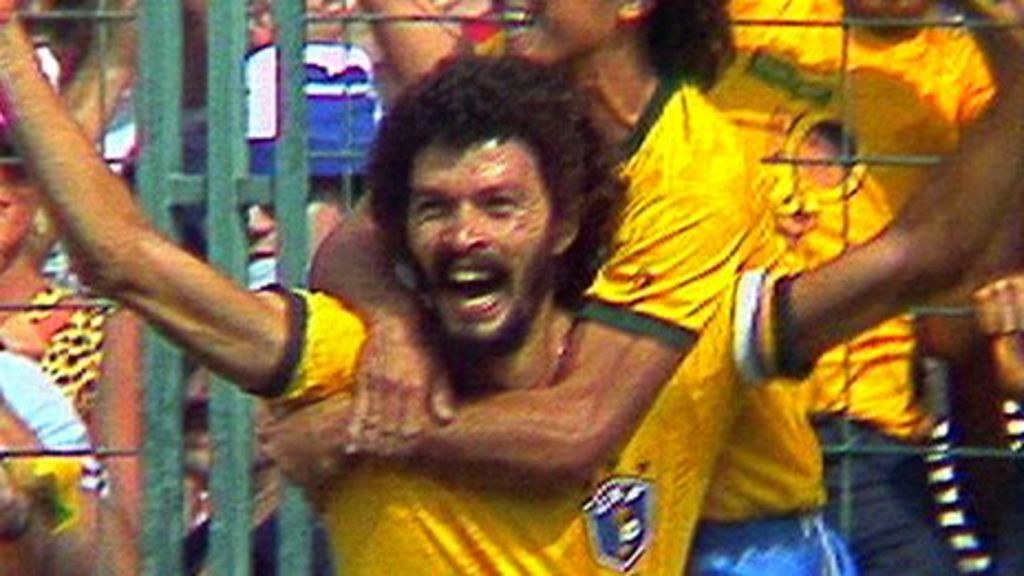 Socrates scores stunners at 1982 World Cup - BBC Sport