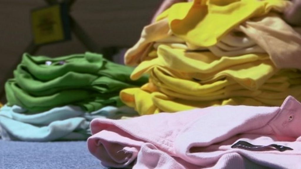 Faking it: Charity re-uses counterfeit clothes - BBC News