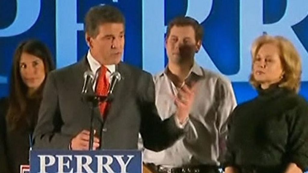 Iowa caucuses: Rick Perry to assess 'path forward' - BBC News