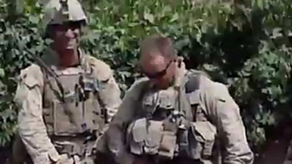 Soldiers react to US Marine urination video - BBC News