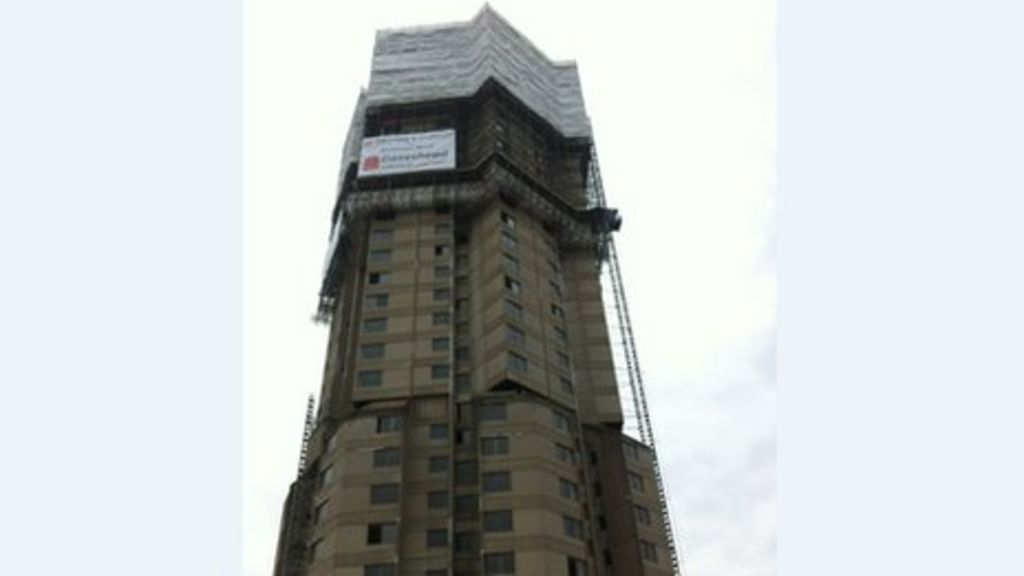 Tyneside Dunston Rocket demolition begins - BBC News