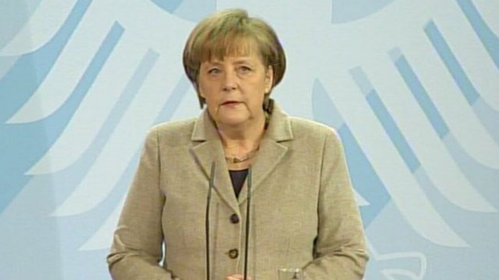 German chancellor's 'regret' at president's resignation - BBC News