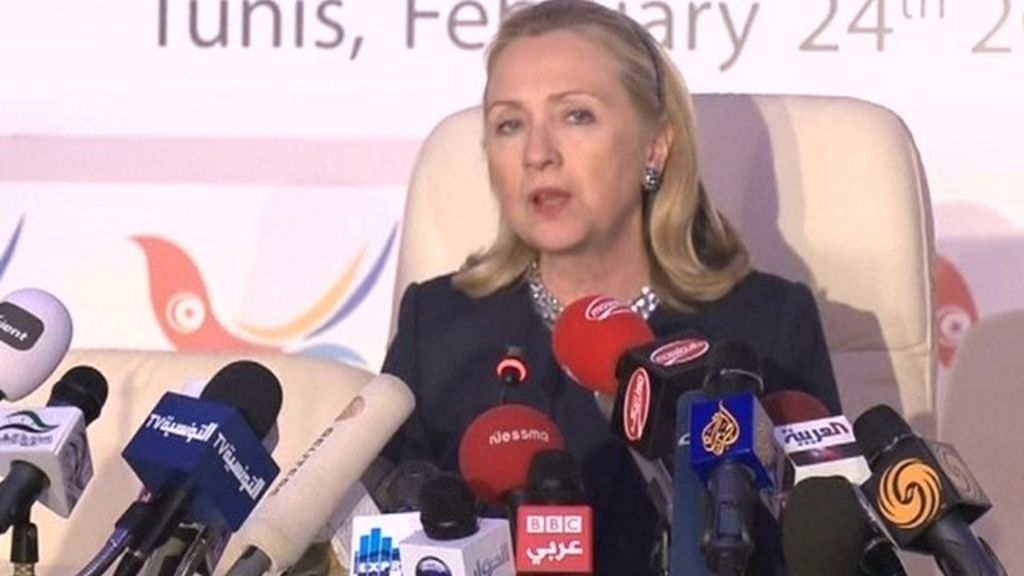 Hillary Clinton: Assad regime 'has blood on its hands' - BBC News