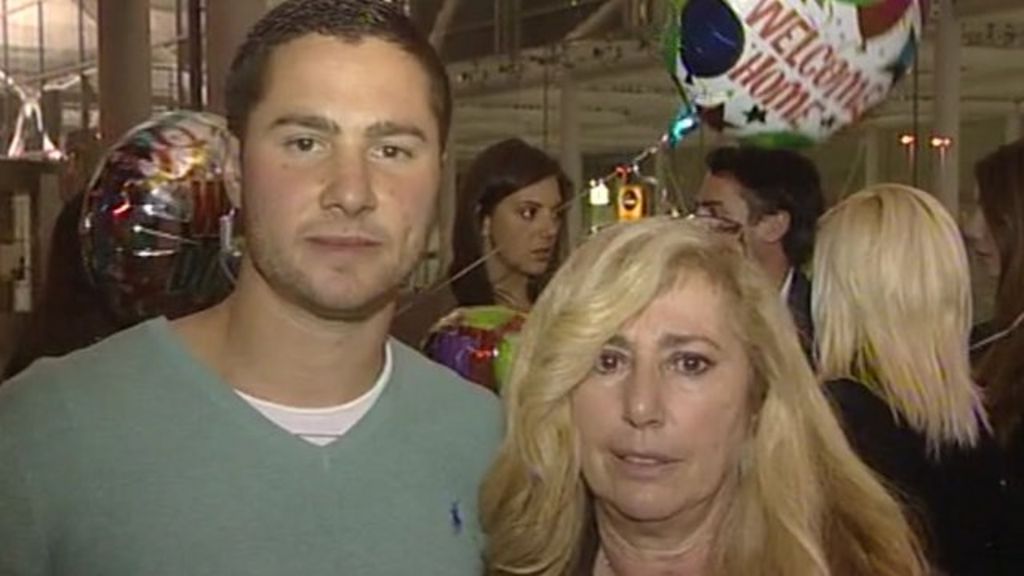 Bailed Kyle Thain and James Harris return from Spain - BBC News