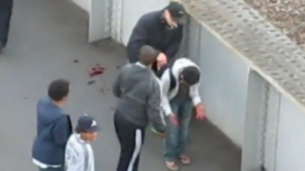 Riot robbery: Pair guilty of stealing from student - BBC News