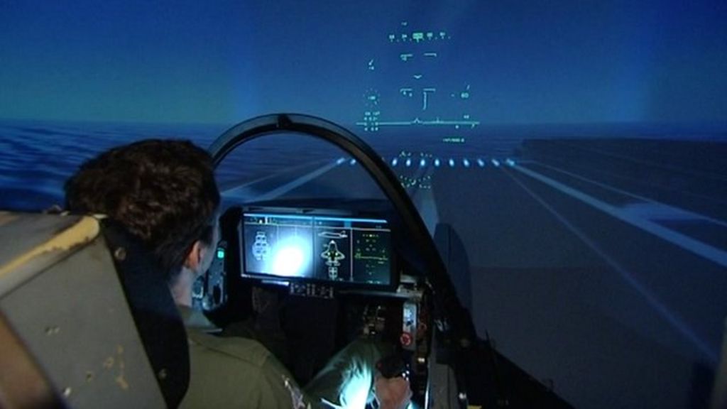 How to land an F-35 jet fighter at sea - BBC News