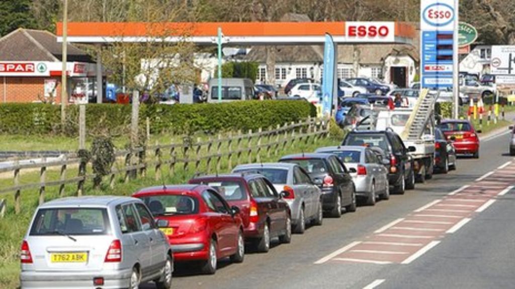 Fuel strike threat: 'Panic buying' at petrol stations - BBC News