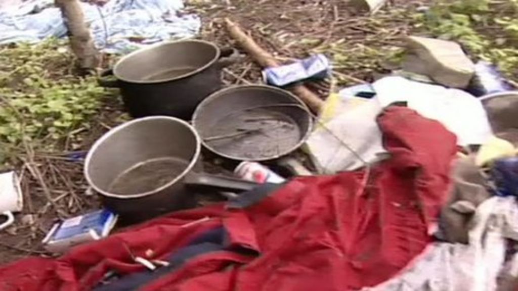 Fears over Northampton's homeless camps - BBC News
