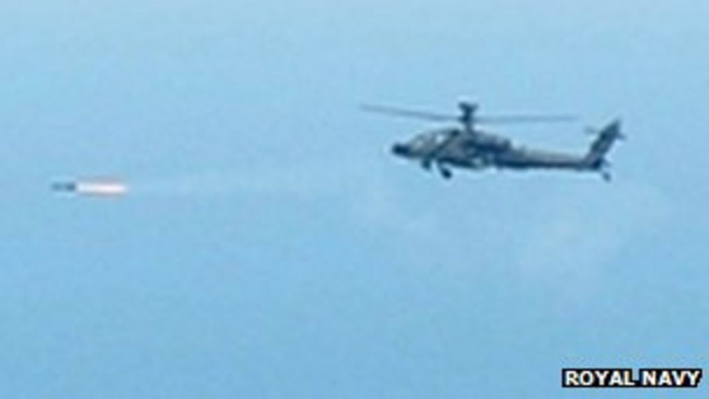 Hellfire missile gets first firing in UK - BBC News