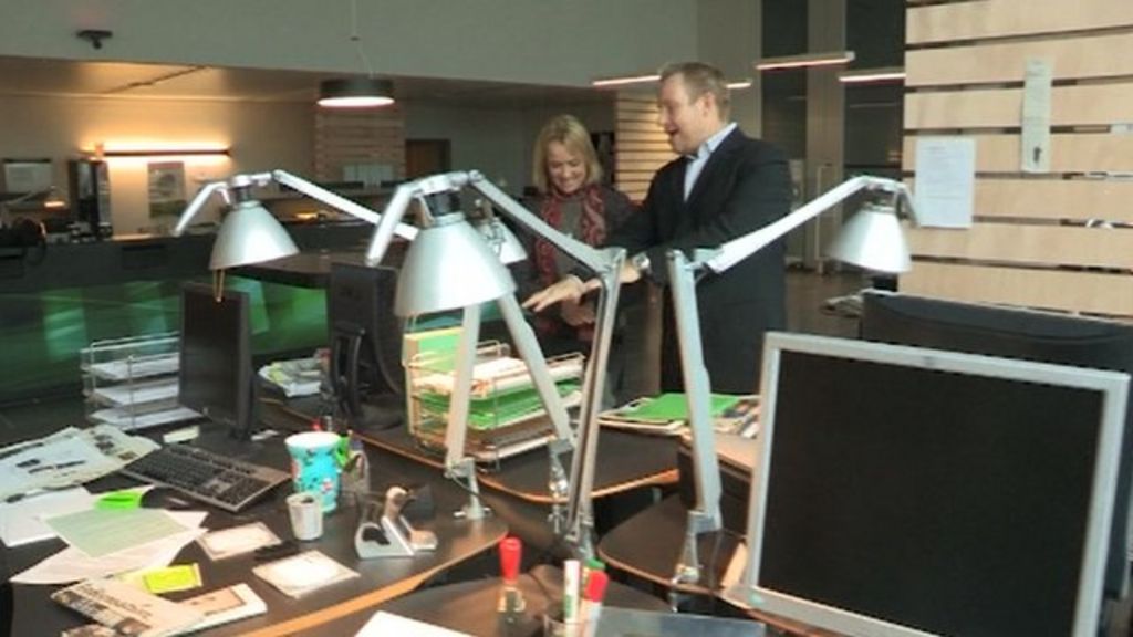 Set tour of Danish drama Borgen - BBC News