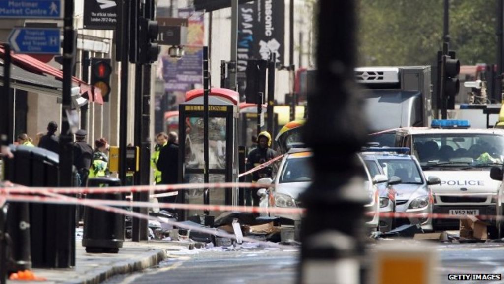 Man arrested after Tottenham Court Road 'bomb threat' - BBC News