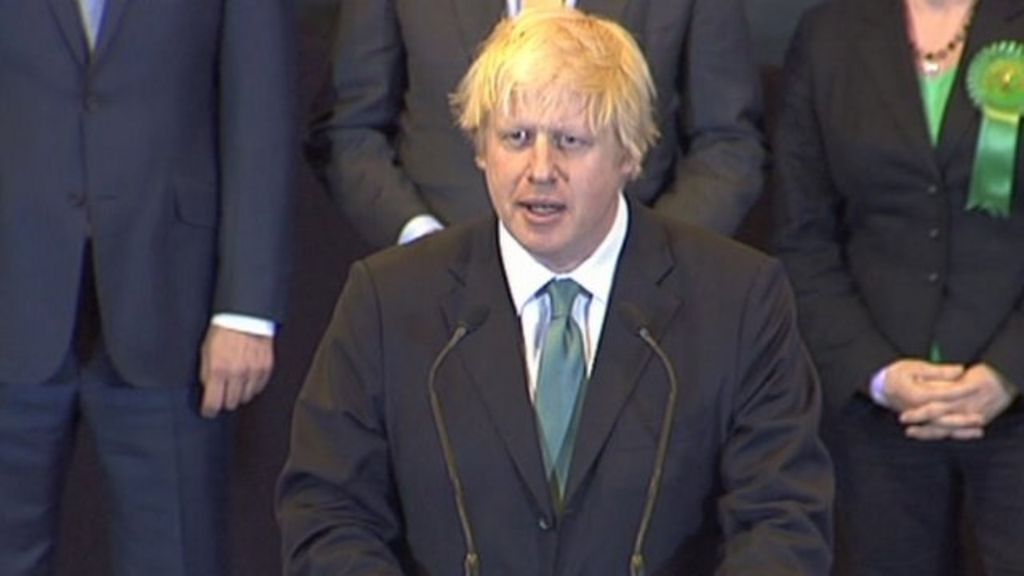 Boris Johnson re-elected London mayor - BBC News