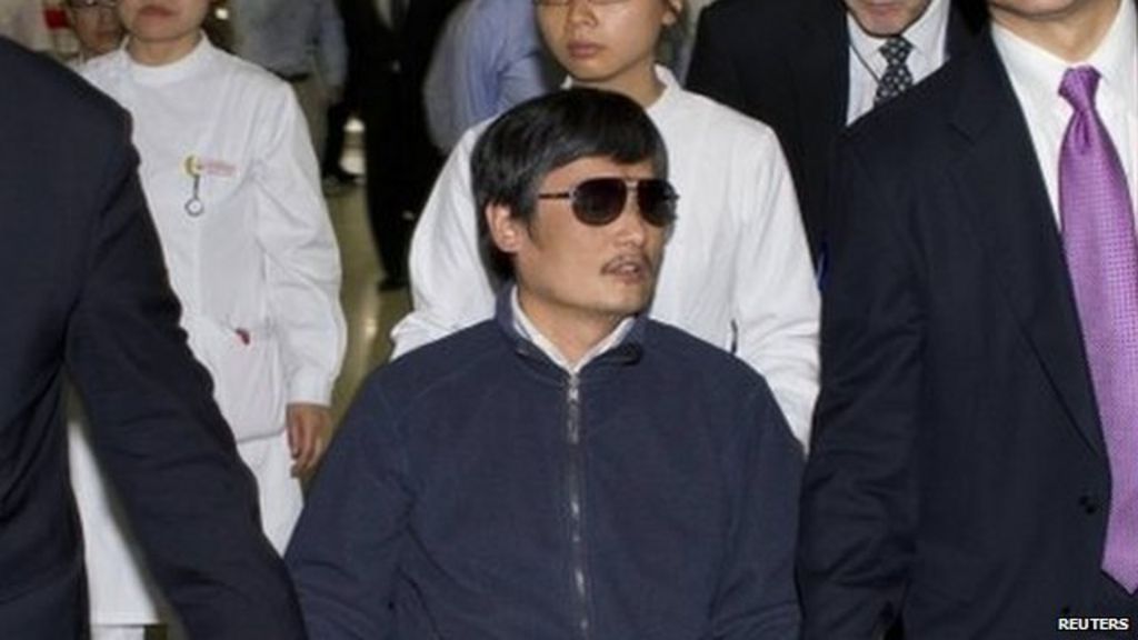Activist Chen awaits permission to leave China for US - BBC News