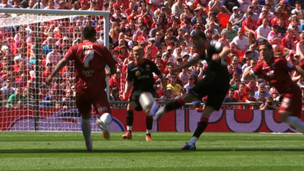 League Two play-off final: Crewe up after Nick Powell wonder goal - BBC ...