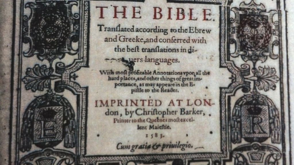 A 16th Century bible is taken from a Gloucestershire church - BBC News
