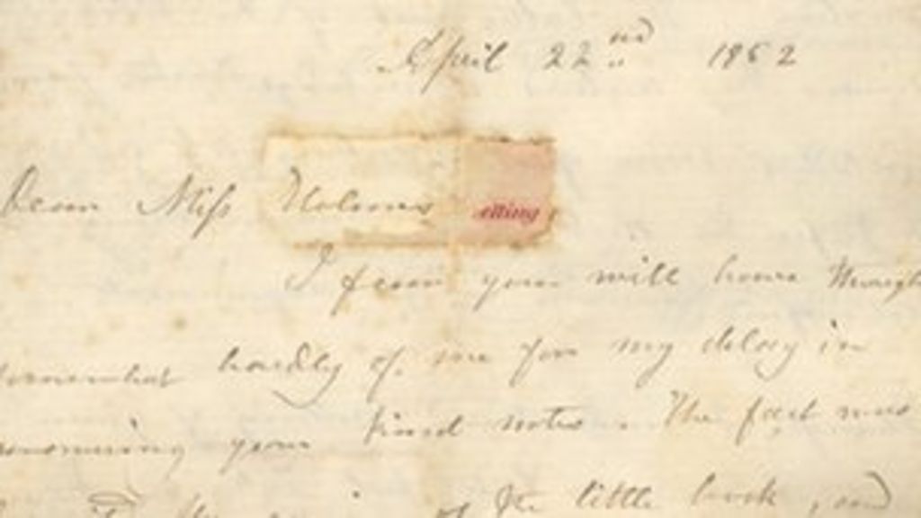 Charlotte Bronte letter sold for more than £11,000 - BBC News