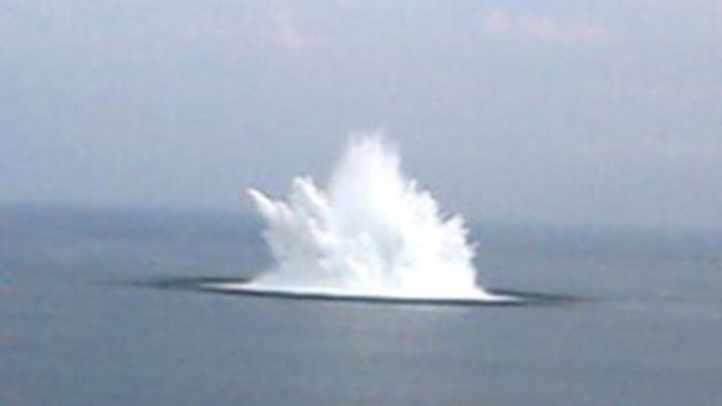 Milford Haven: WWII mine in waterway blown up - BBC News