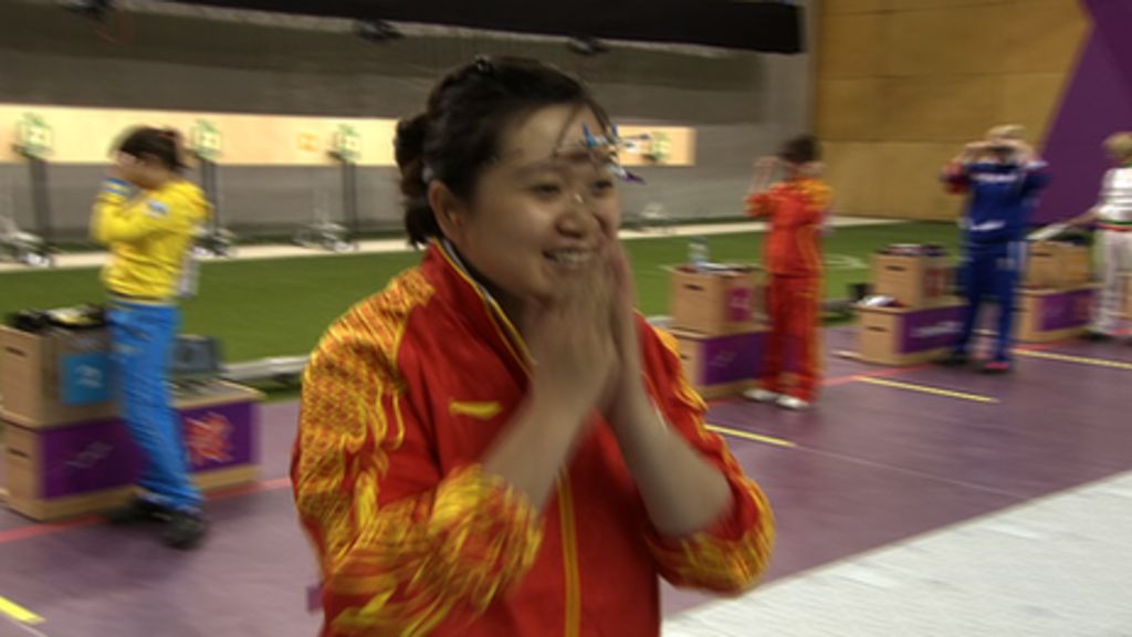 Women's shooting: Guo Wenjun wins gold in 10m air pistol - BBC Sport
