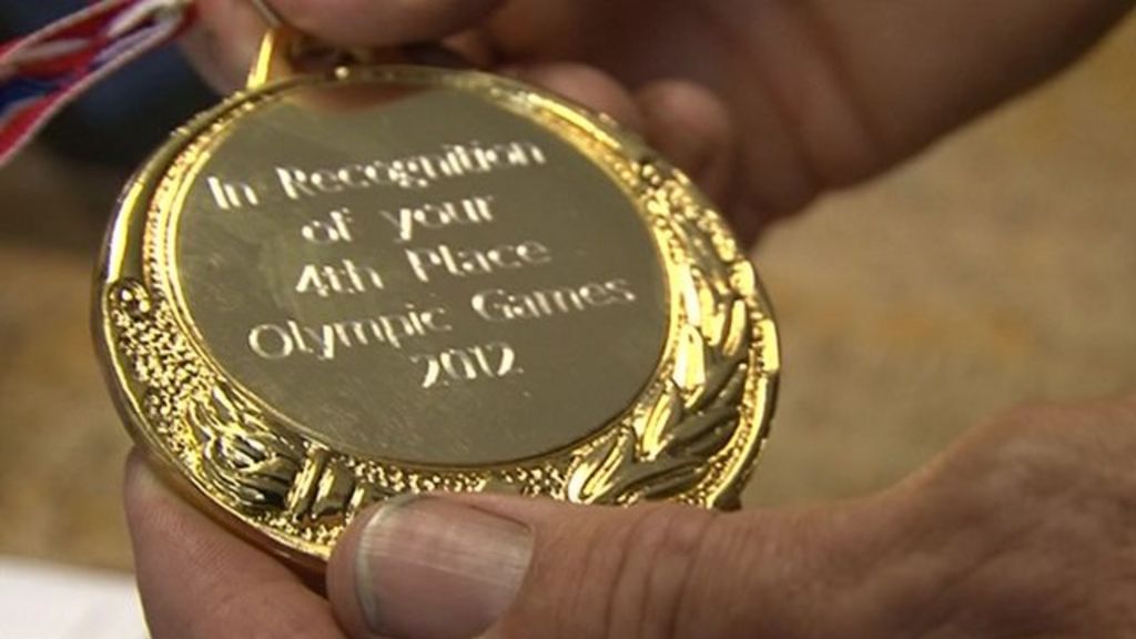 Derbyshire man creates Olympics fourth place medal - BBC News