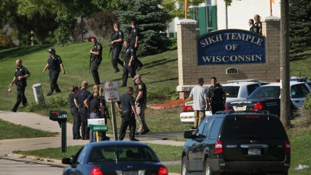 US temple shooting: Police news conference - BBC News