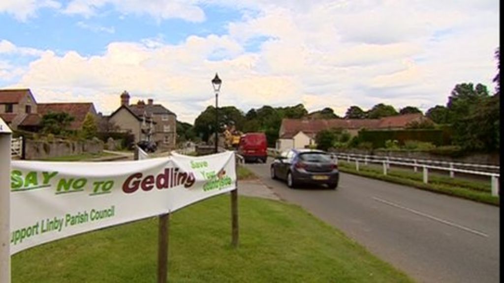 Linby new homes plan would 'see village disappear' - BBC News