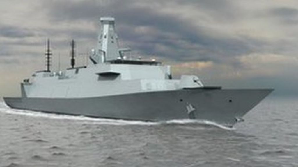 MoD reveals design of Royal Navy future warships - BBC News