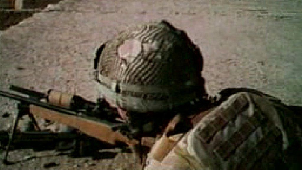 Footage from soldier's helmet camera shows Afghan battle - BBC News