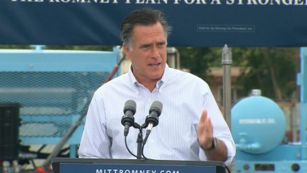 Mitt Romney vows energy independence by 2020 - BBC News