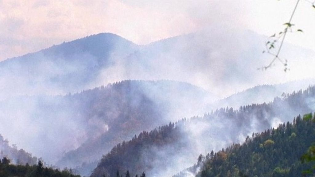 Balkans wildfires continue to rage as soldiers join fight - BBC News