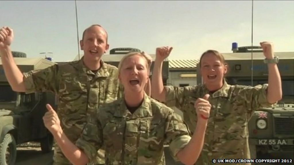British troops' good luck messsage to Paralympics GB Team - BBC News