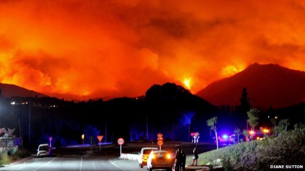 Spain wildfire: Your stories - BBC News