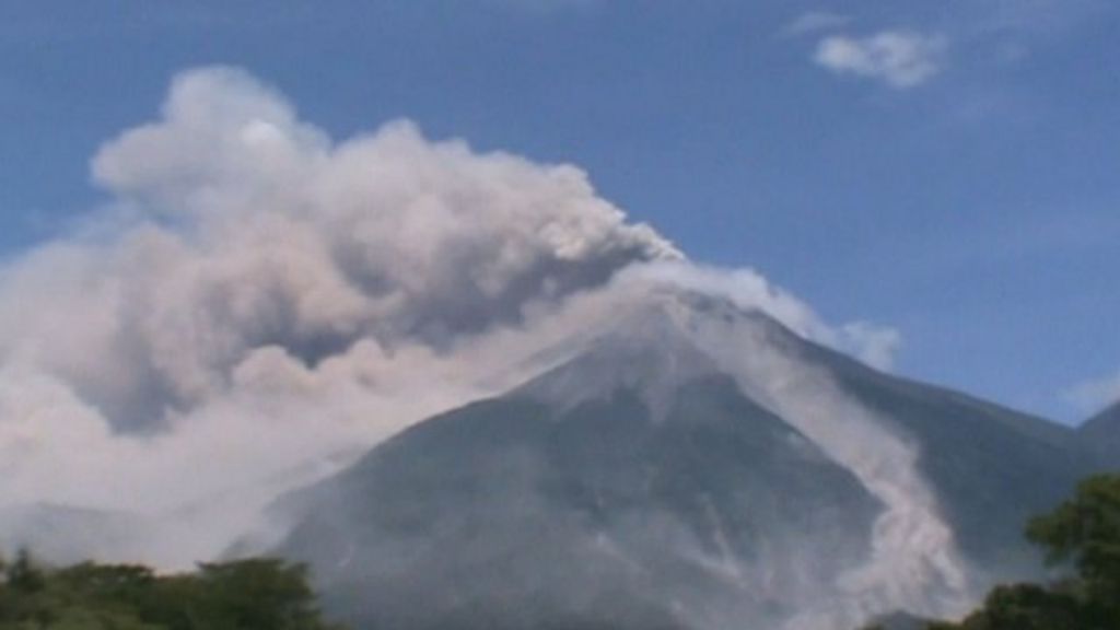 Guatemala Fuego volcano eruption triggers evacuation - BBC News