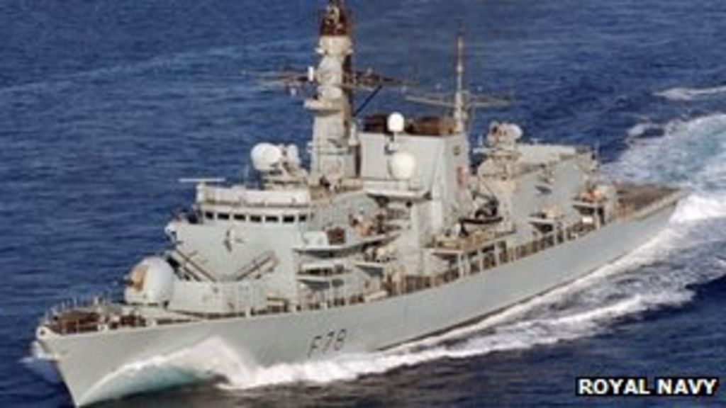 HMS Kent berths in her adopted county - BBC News