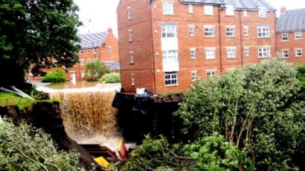 Culvert study after flood damage - BBC News