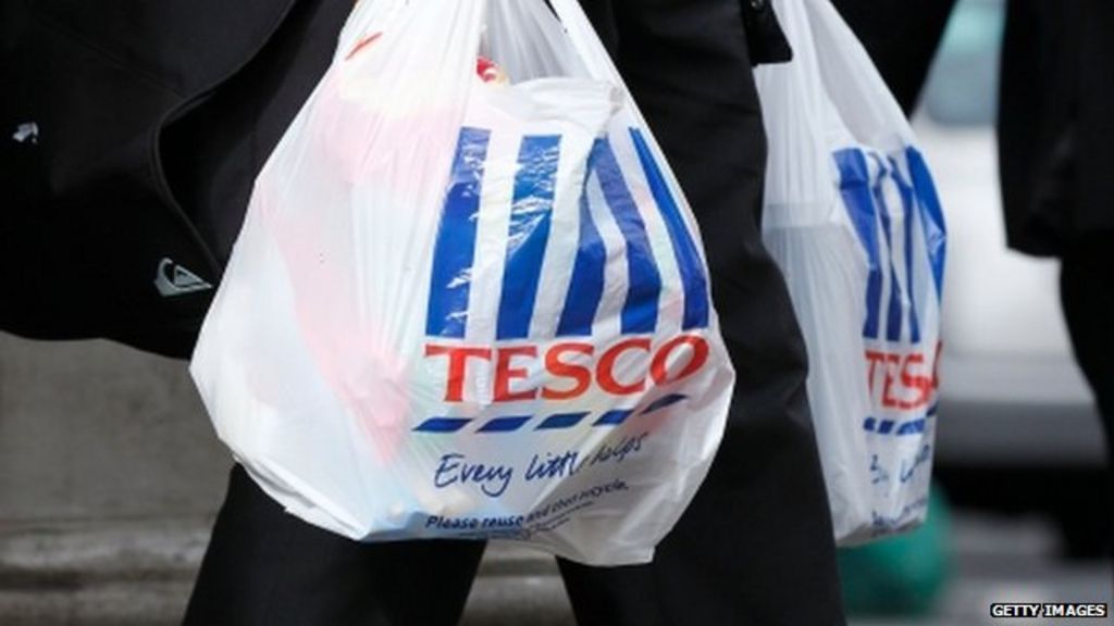 Tesco eyes fightback as profits dip - BBC News