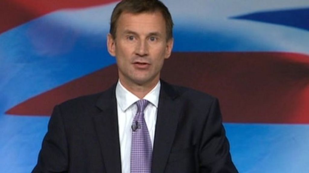 Conservative conference: Jeremy Hunt puts NHS focus on elderly - BBC News