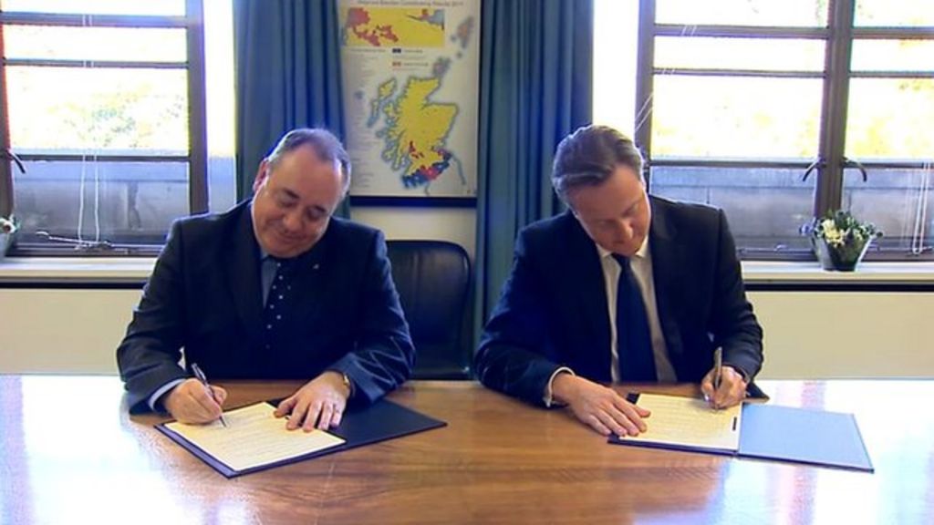 Scottish independence: Signing on the dotted line - BBC News